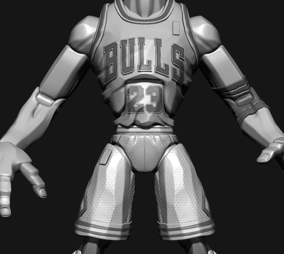 Brian Baity - Michael Jordan V1 stylized designer toy concept