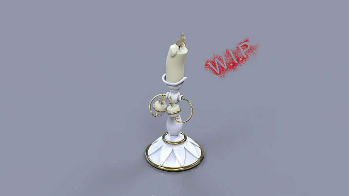 ArtStation - Lumiere from Disney: Work-In-Progress