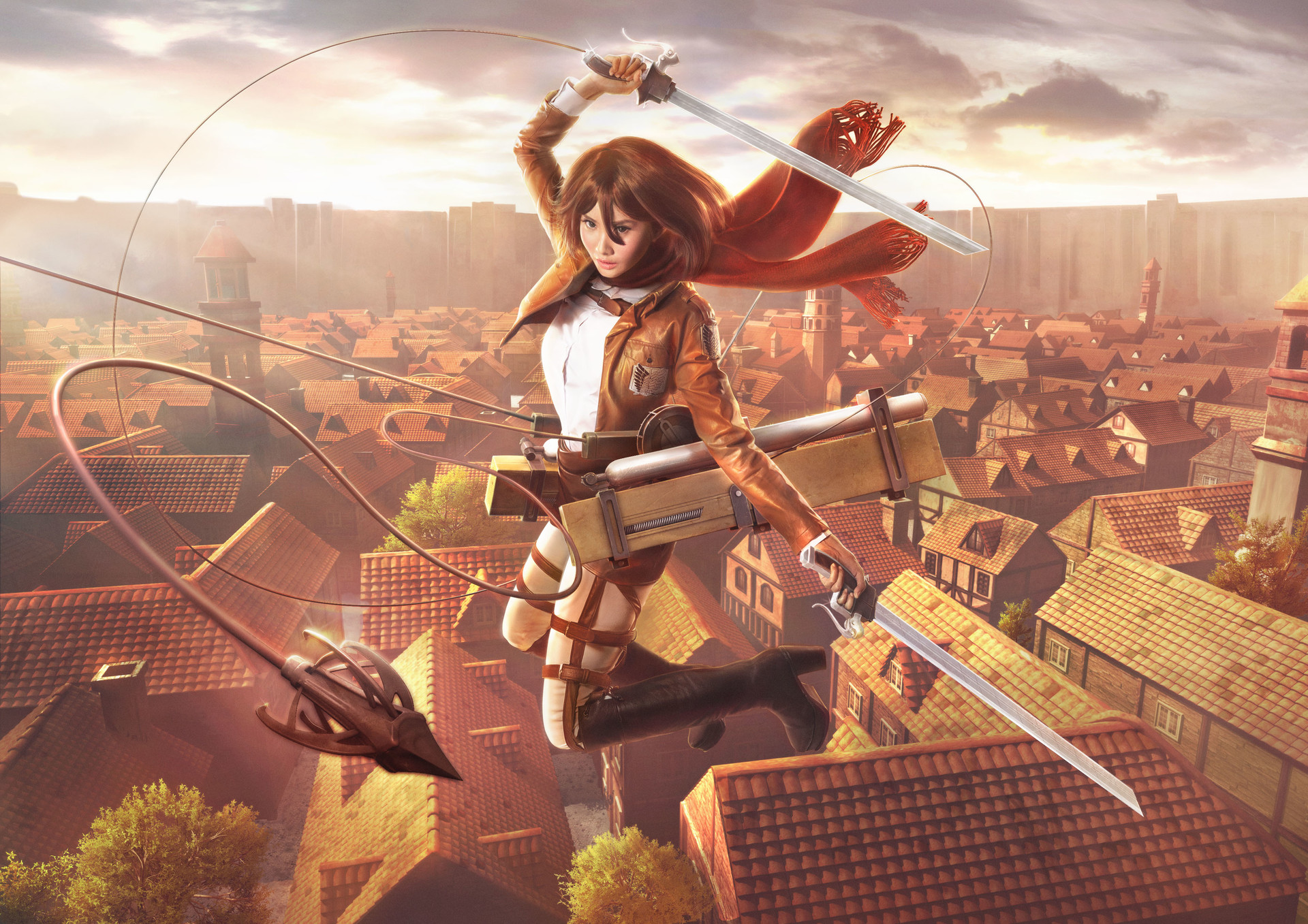 ArtStation - Alodia Gosiengfiao as Mikasa of Attack of the Titan