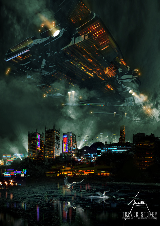 ArtStation - Cyberpunk NE cities concepts.