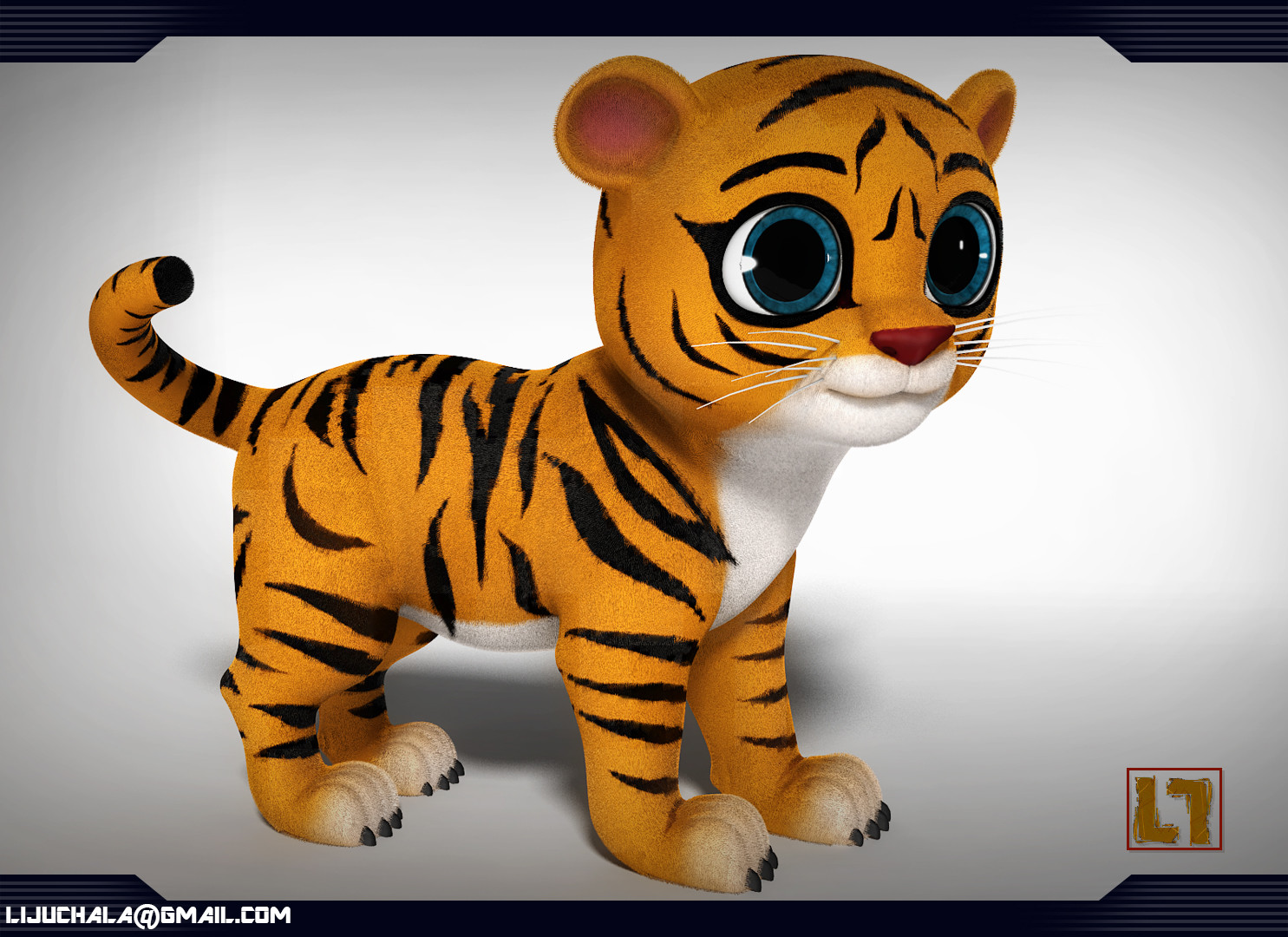 ArtStation - Cartoon Tiger
