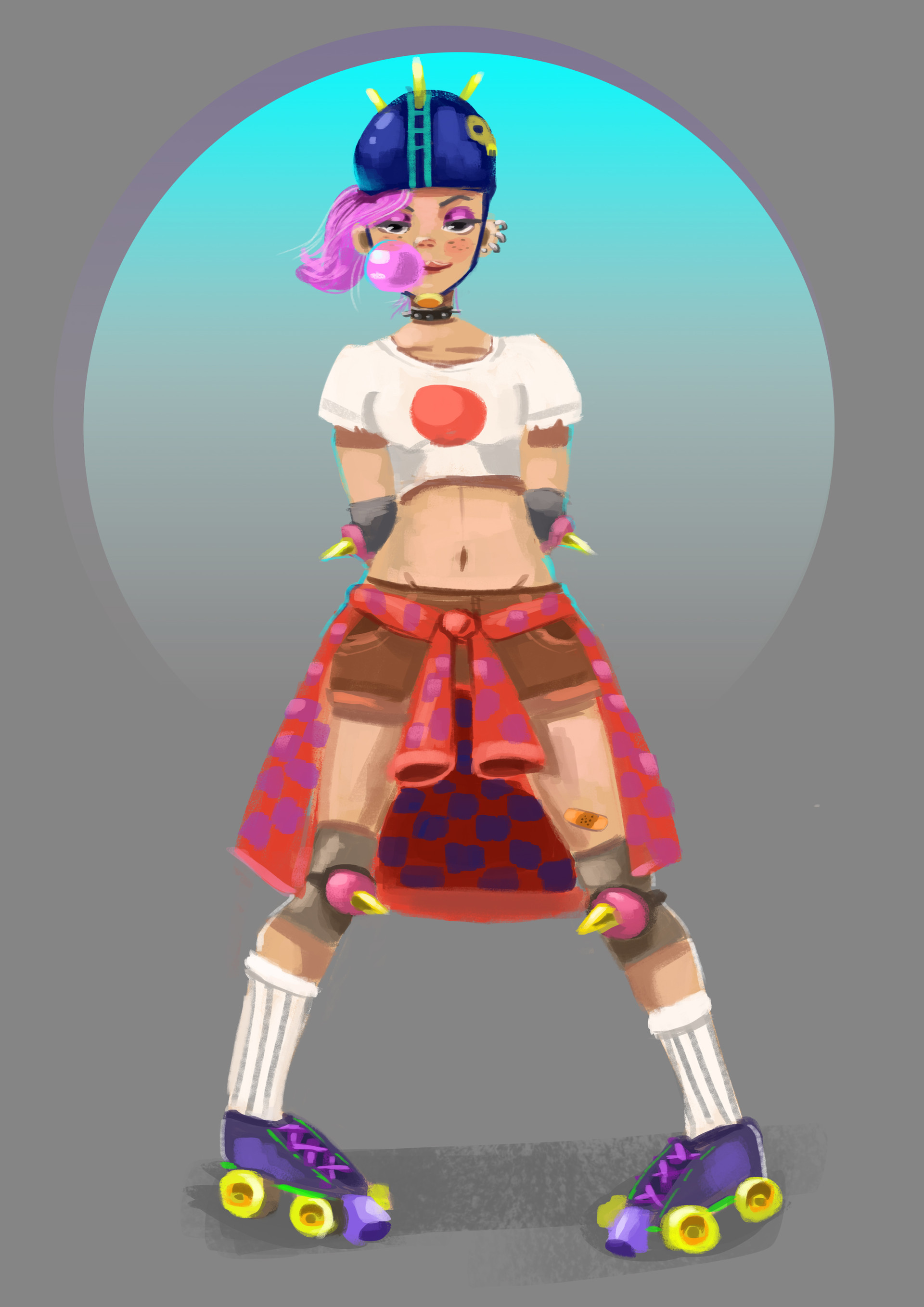 ArtStation - Roller Derby Girl