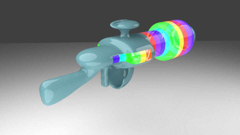 ryan fuller - 3D model of Terraria Rainbow Gun for practice