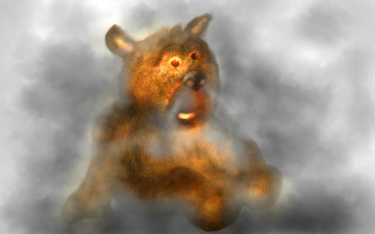 ArtStation - Burning bear