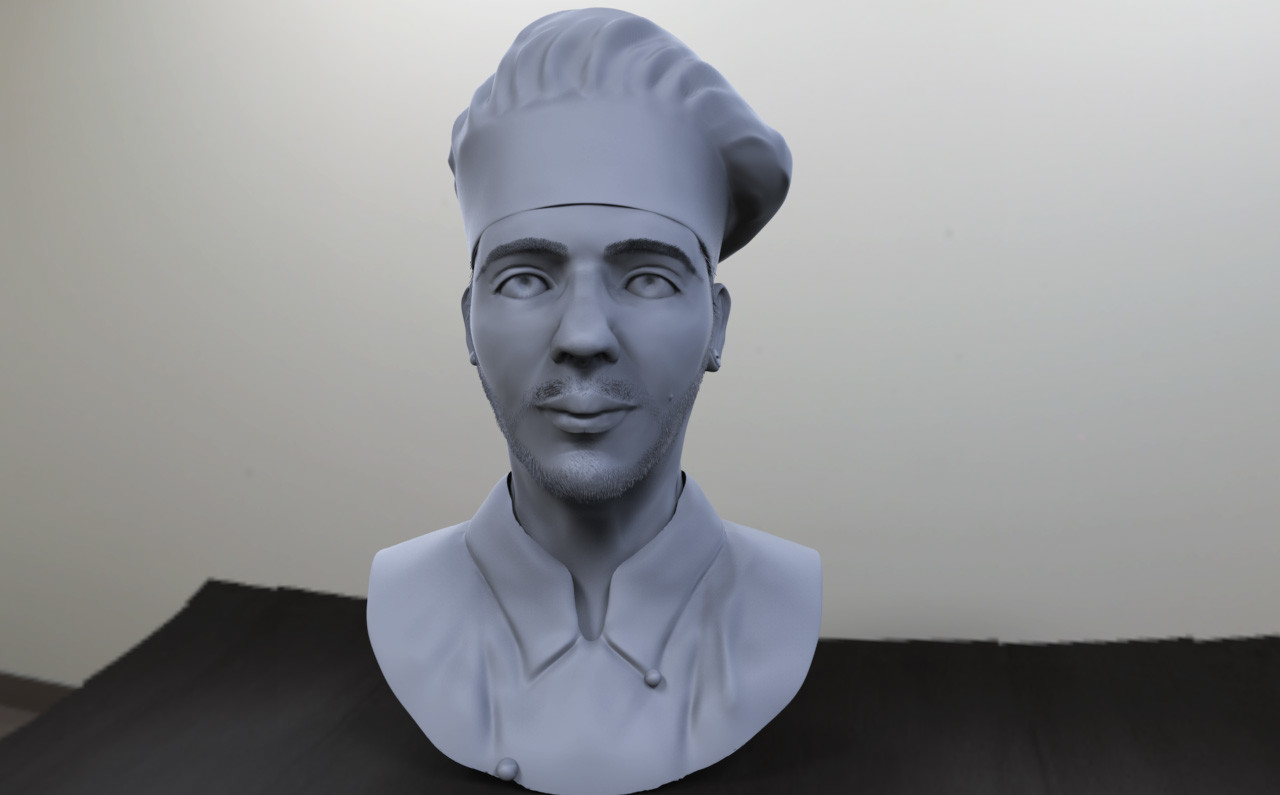 ArtStation - Pastry Chef head bust