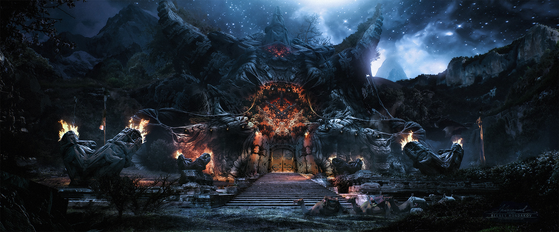 ArtStation - Dagon's Temple The 2014