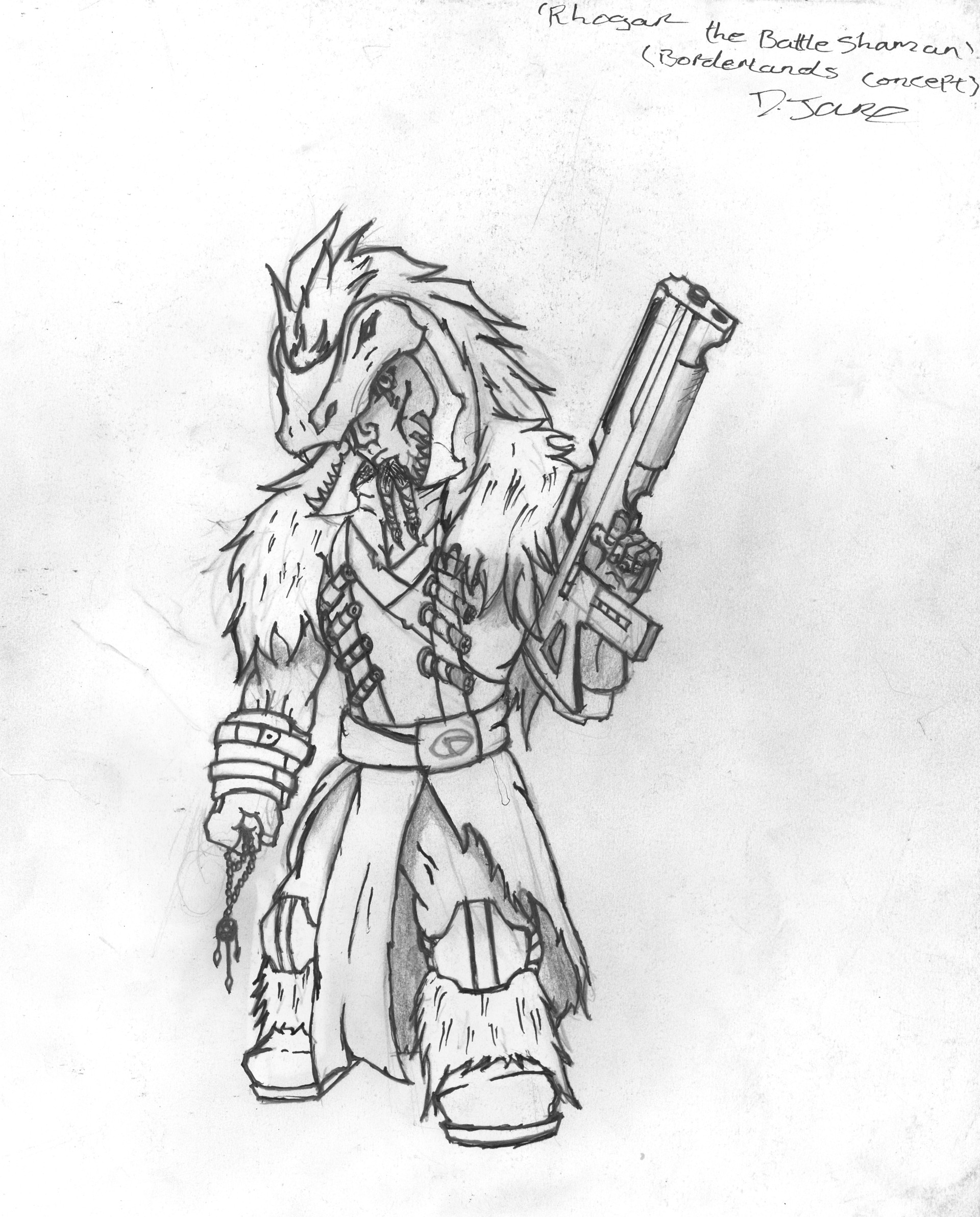 ArtStation - Rhogar, The Battle Shaman