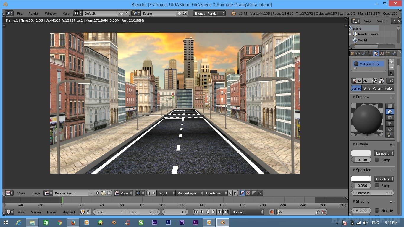 ArtStation - City Scene Animation Project