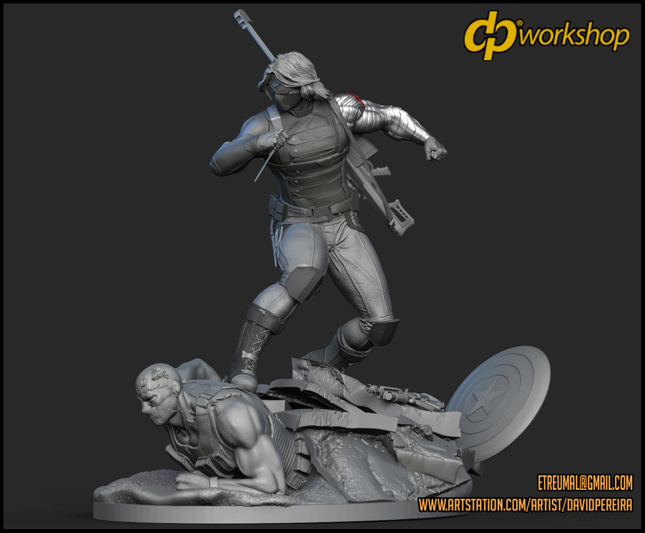 ArtStation - The Winter soldier