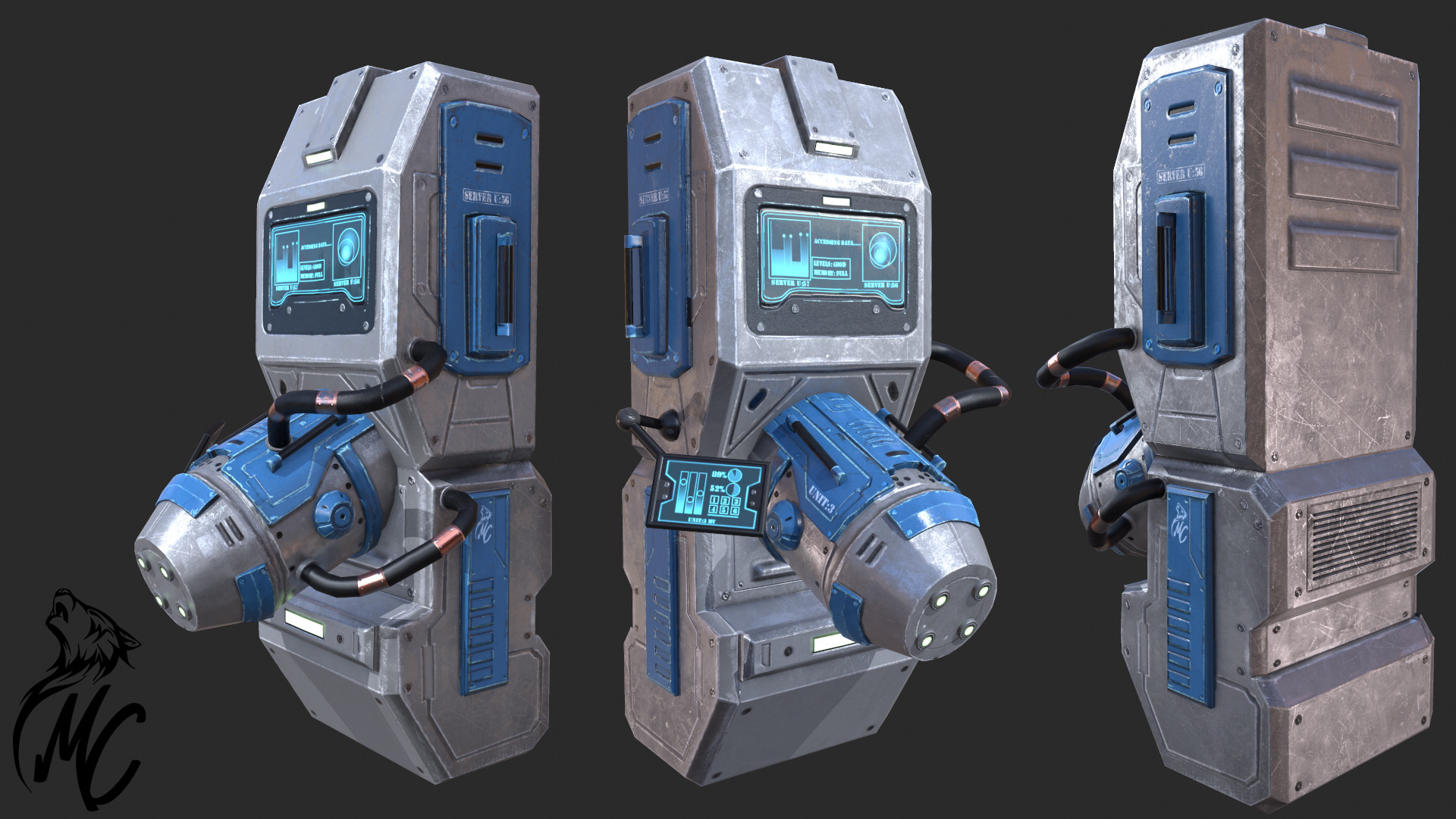 ArtStation - Sci-Fi Wall Mount