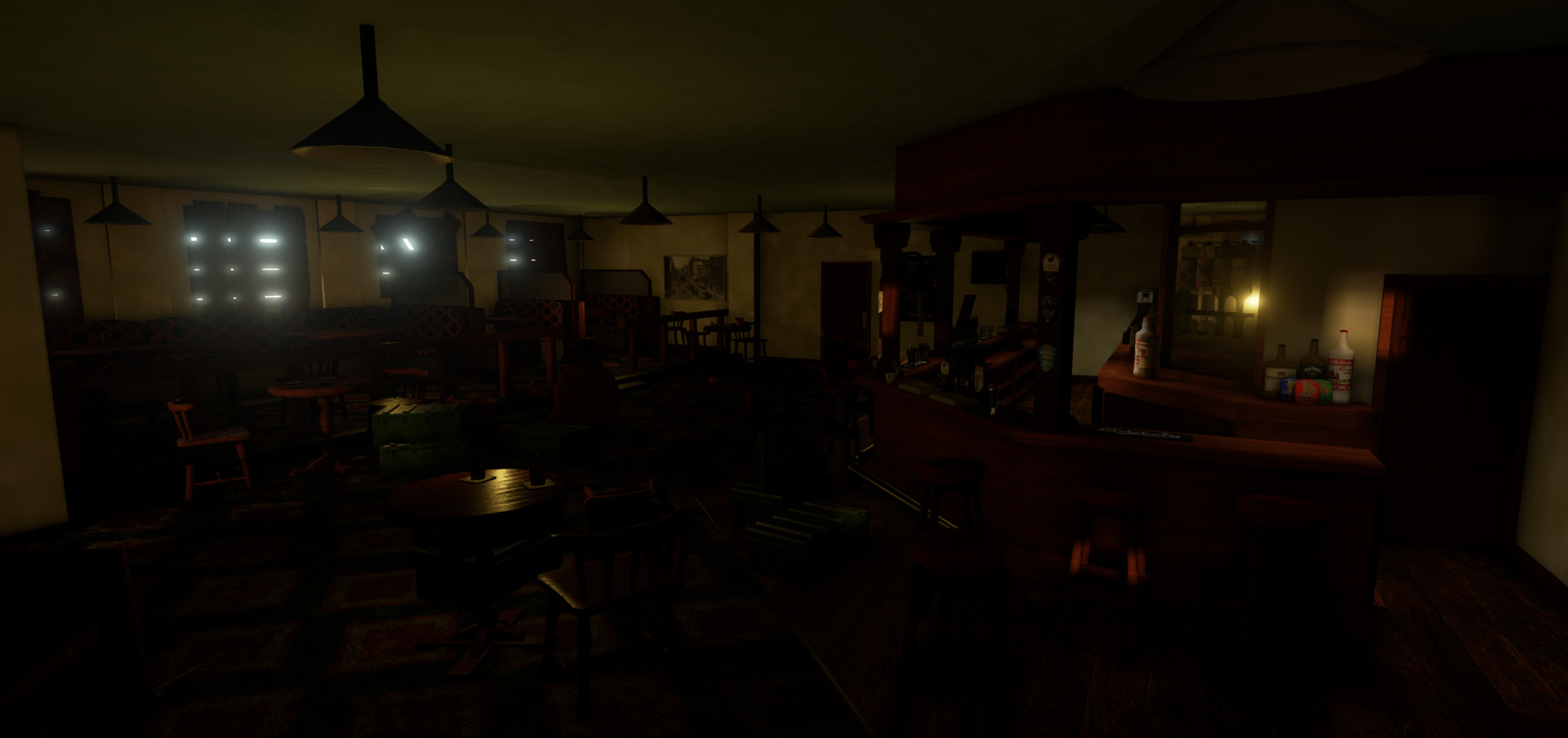 ArtStation - University Project - British Pub Environment