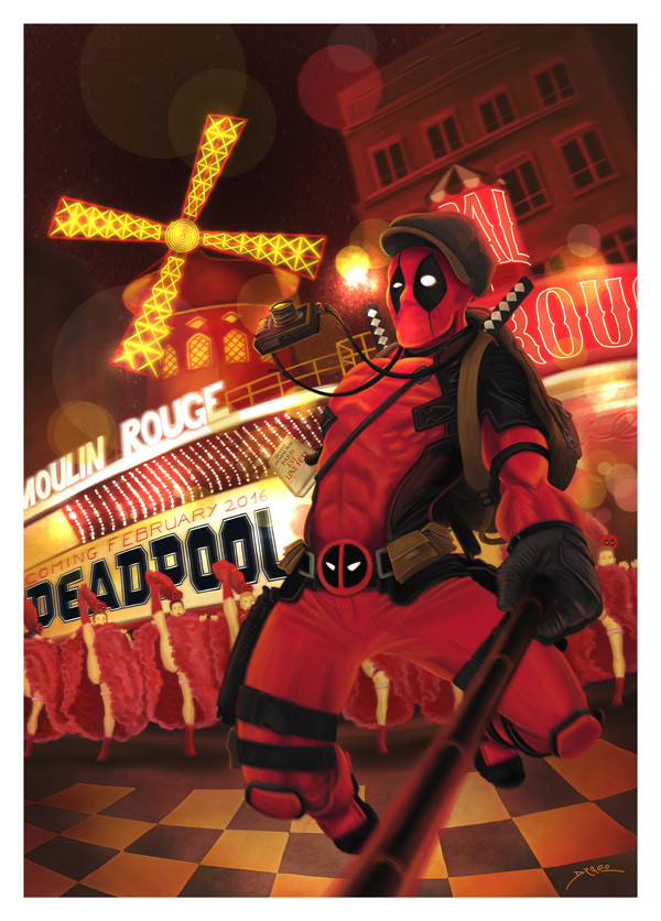 ArtStation - Paris est une fête ! Deadpool à Paris