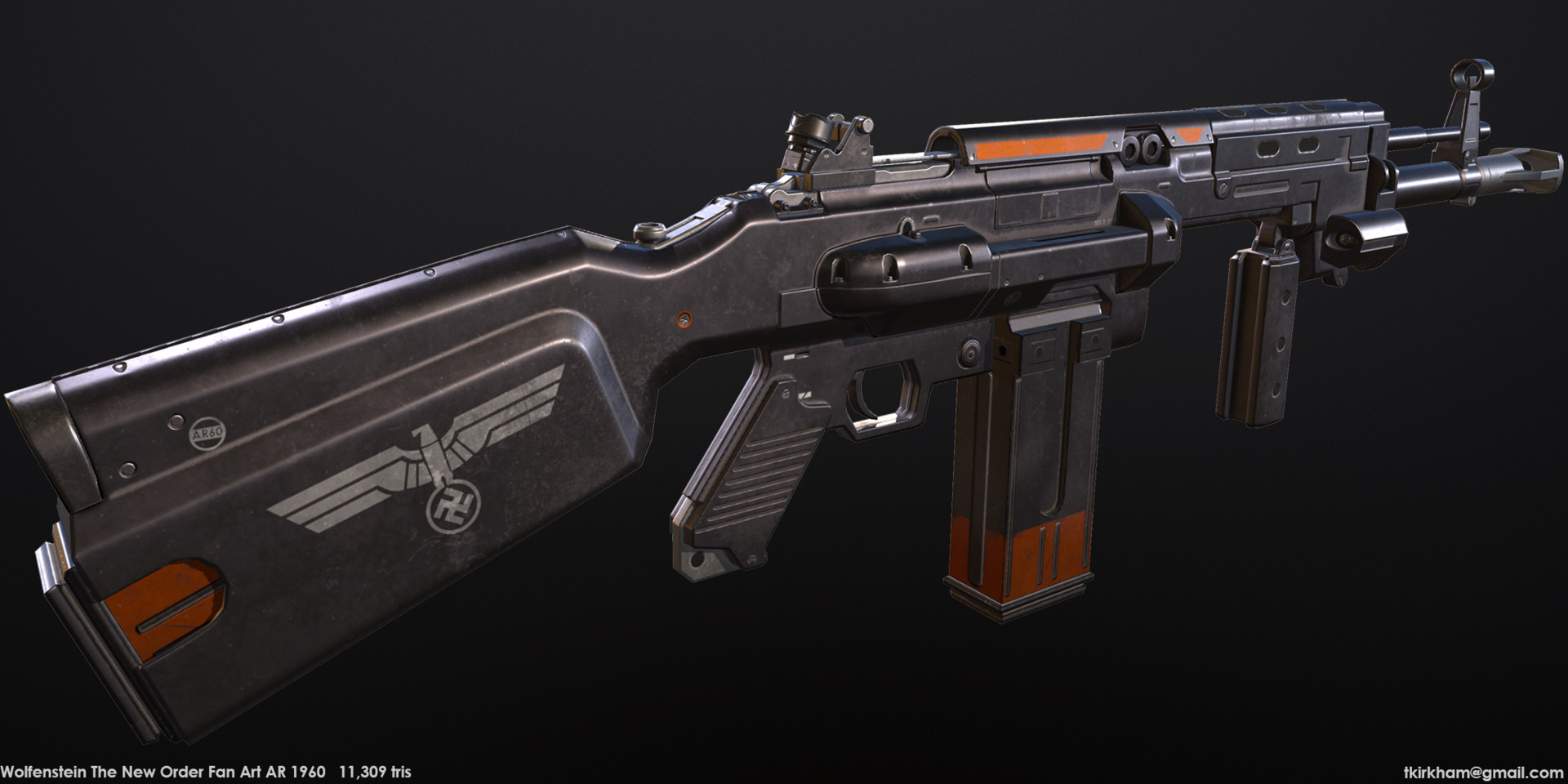 Taylor Kirkham - Wolfenstein The New Order 1960 Rifle (fan art)