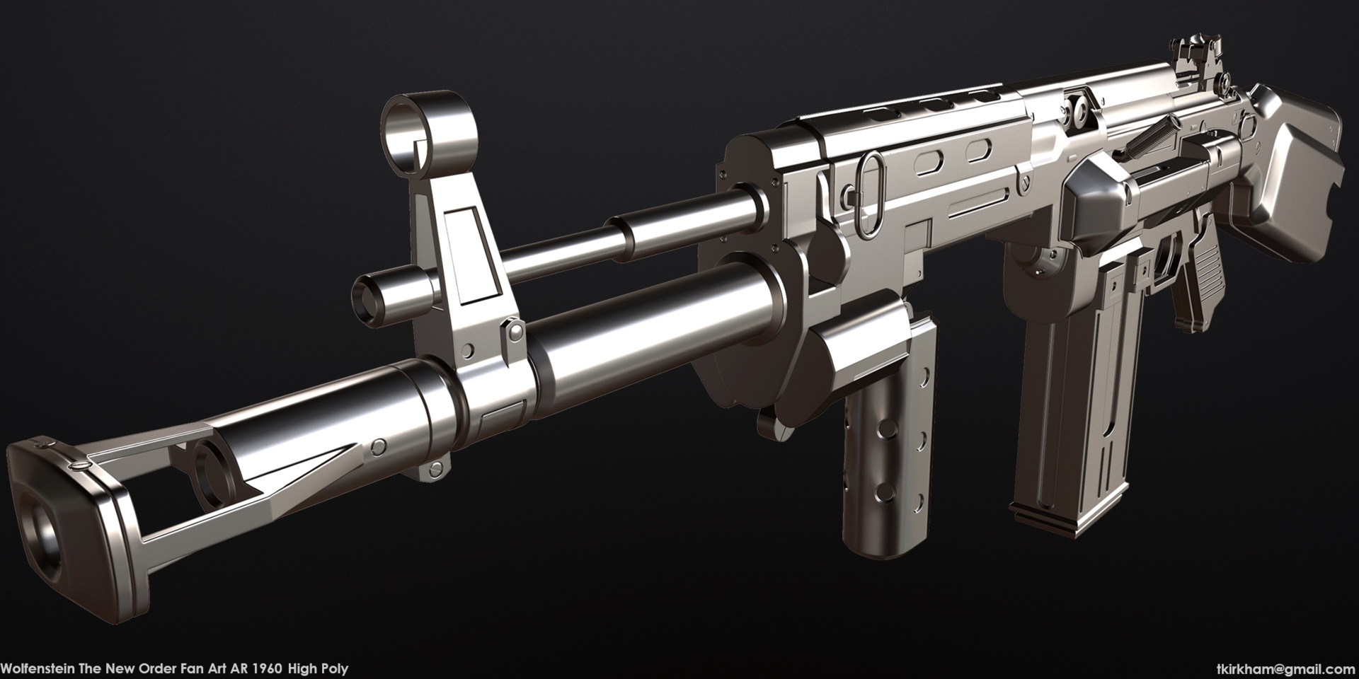 Taylor Kirkham - Wolfenstein The New Order 1960 Rifle (fan art)
