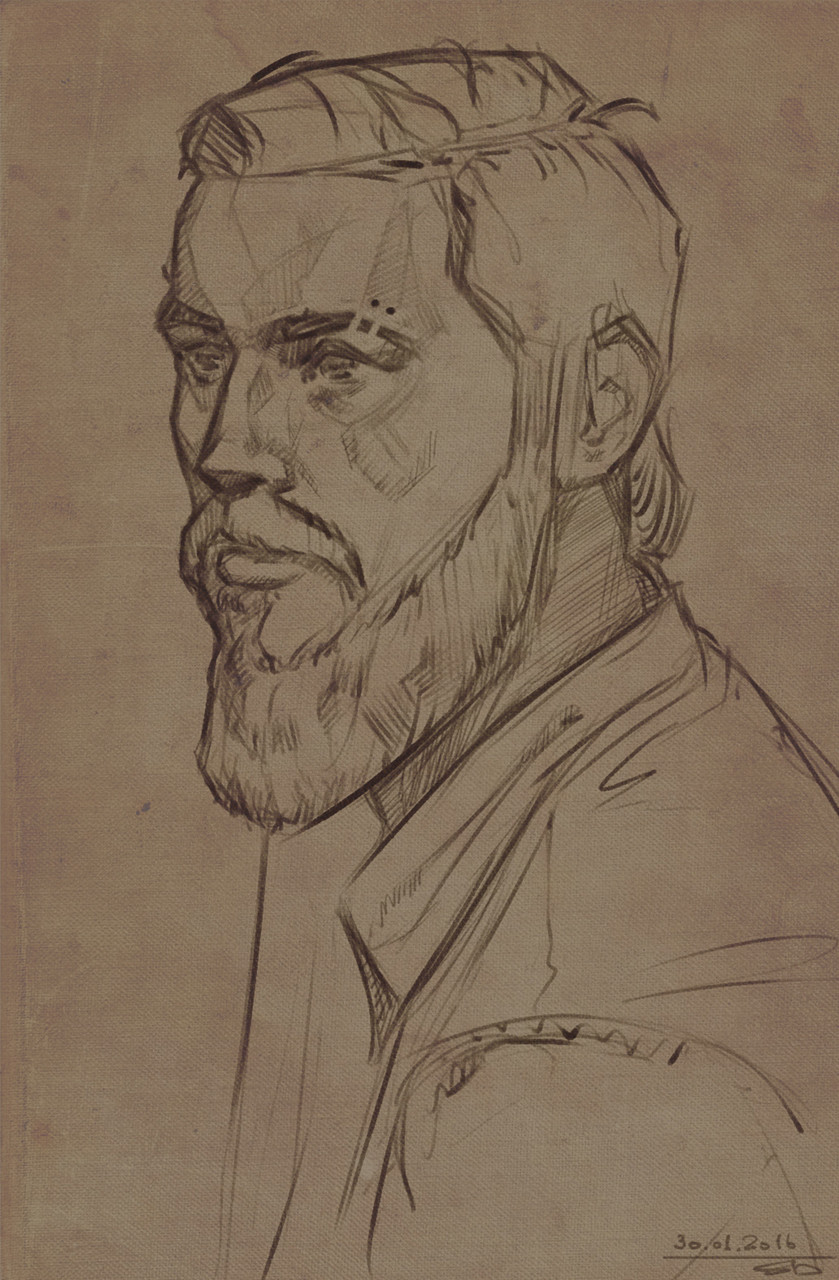 ArtStation - Male Portrait Sketch