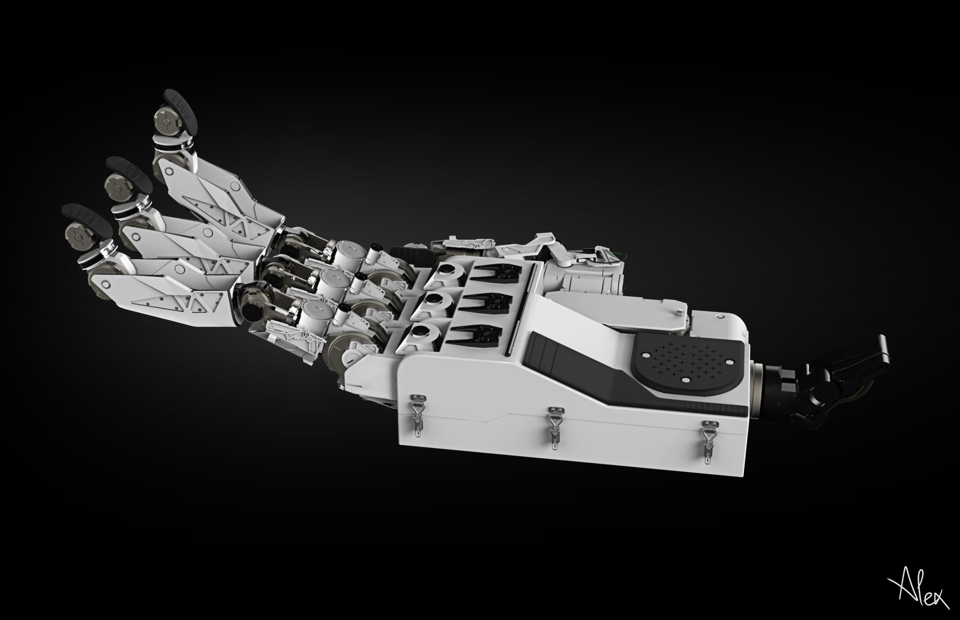 ArtStation - Robotic hand concept