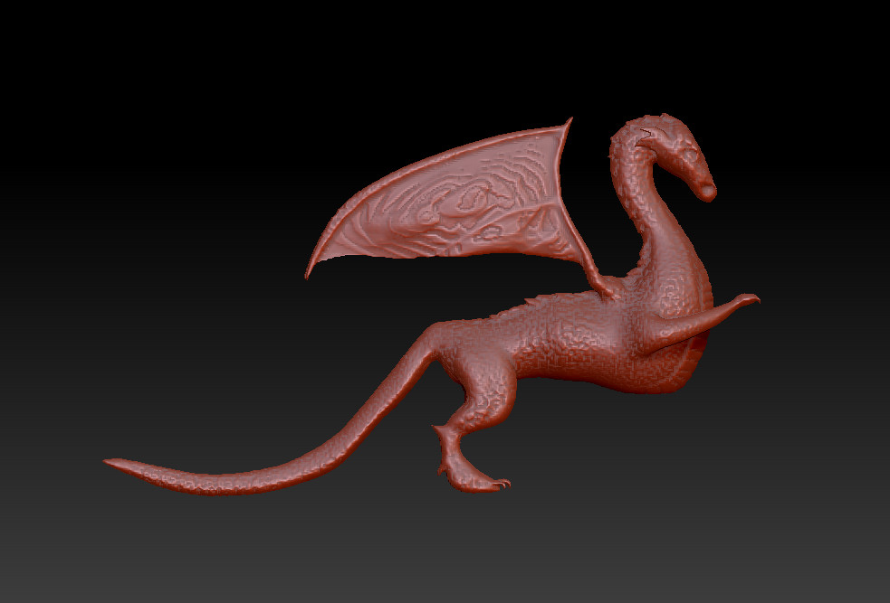 ArtStation - Mid Poly Dragon Sculpt