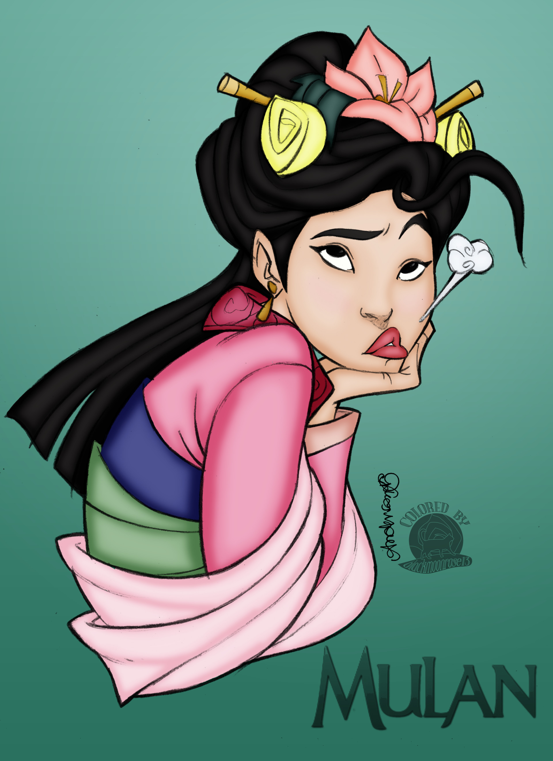 ArtStation - Annoyed Mulan