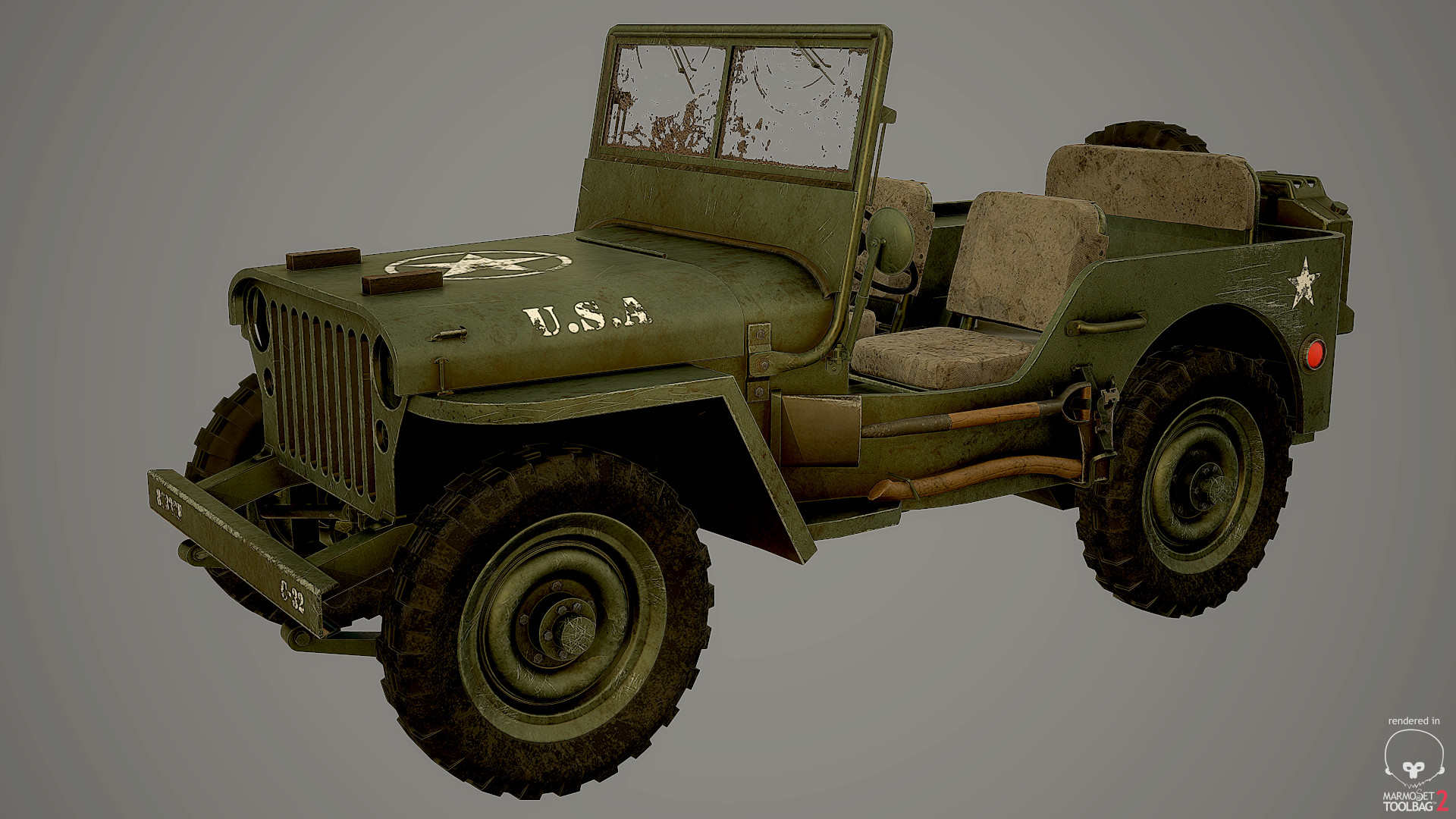 ArtStation - WWII Military Jeep