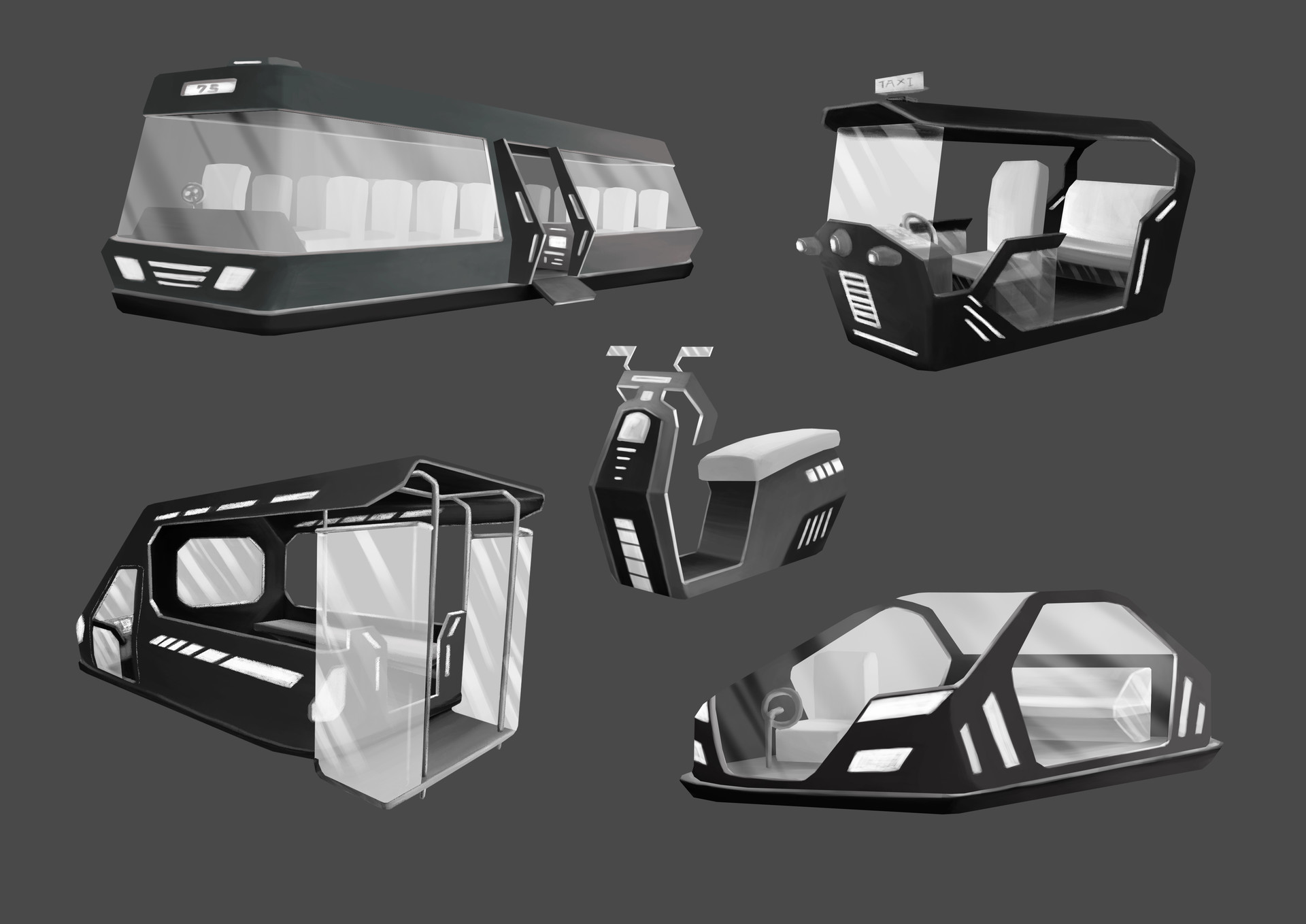 ArtStation - Bangkok car in future