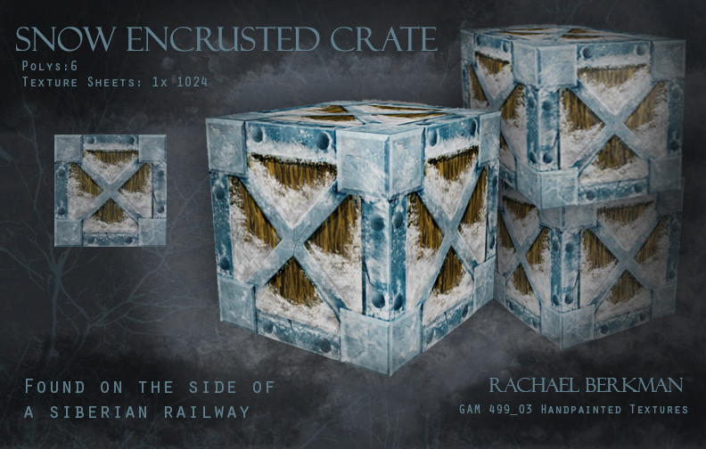 ArtStation - Handpainted Crate: Snow Encrusted
