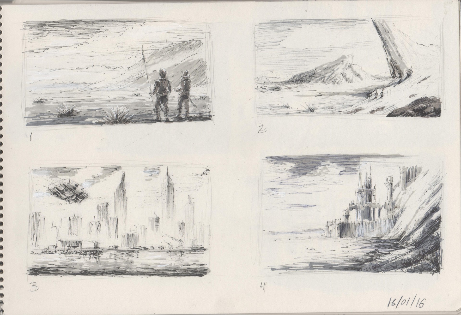 ArtStation - Thumbnail doodles practice