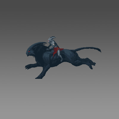 ArtStation - Pixel Art - Project Sunborn, Beast Riding