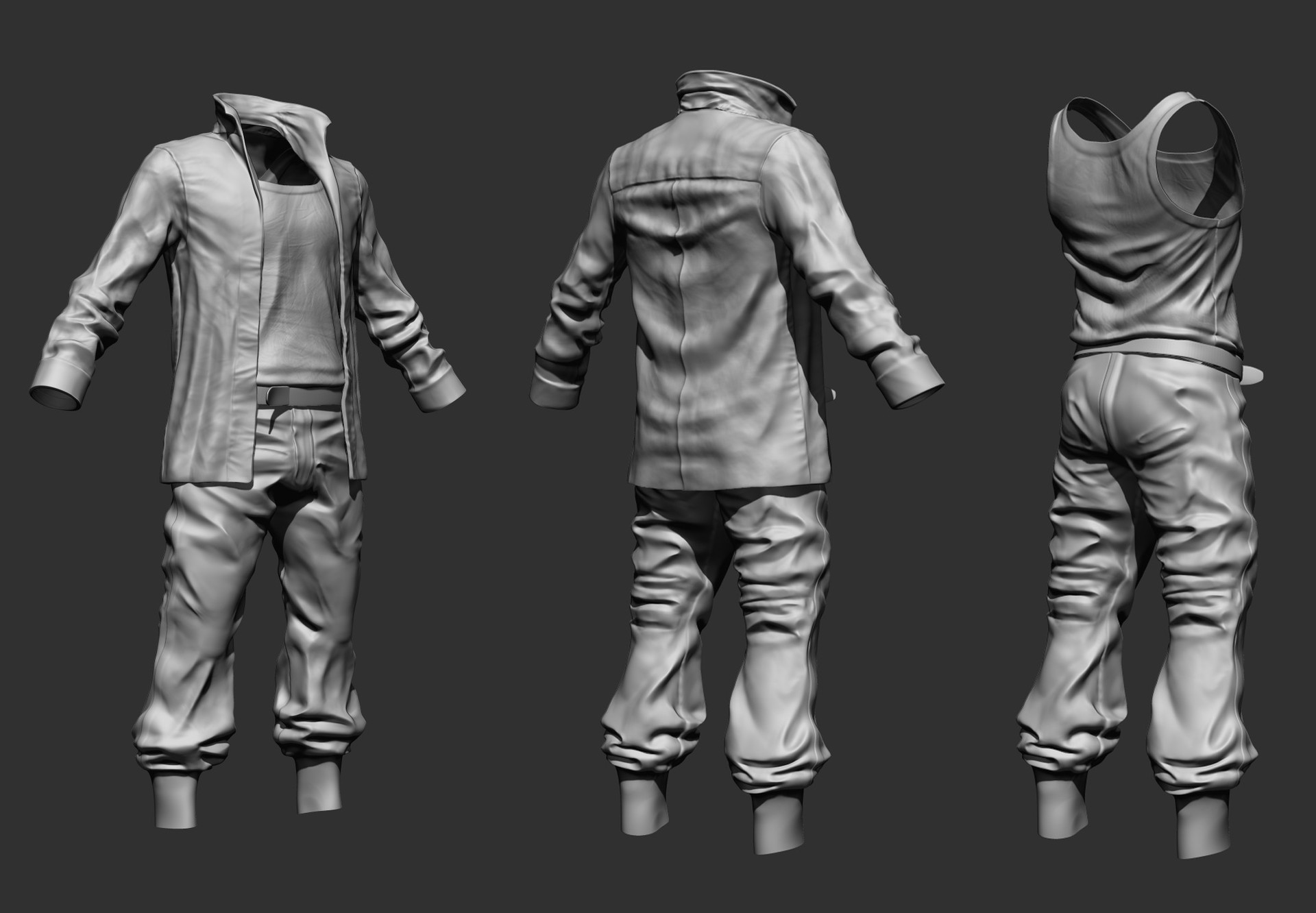 ArtStation - clothe sculpt