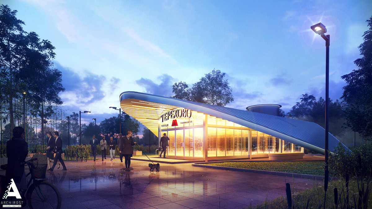 ArtStation - Visualization of the metro station "Terehovо"