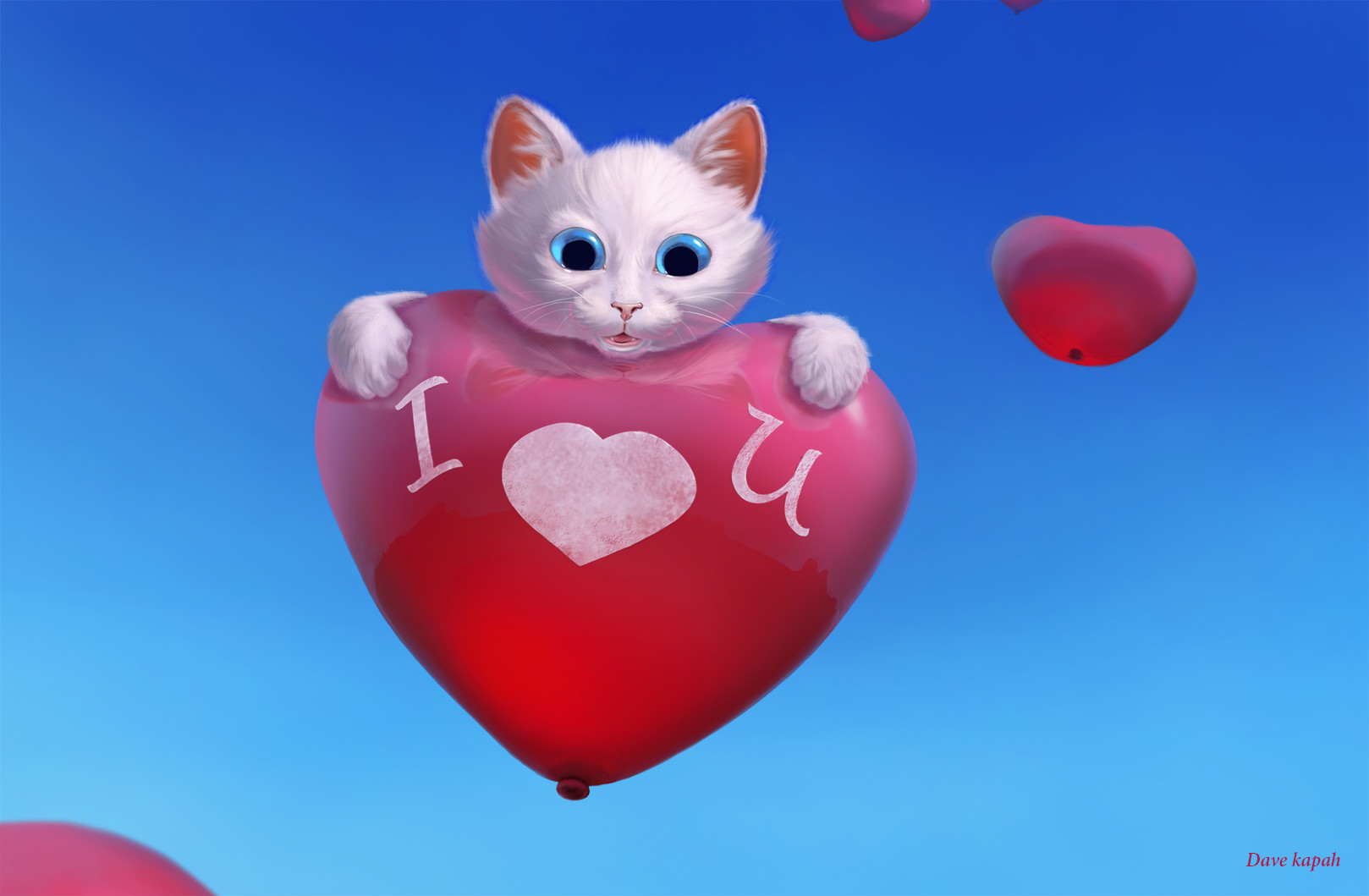 ArtStation - Valentines cat