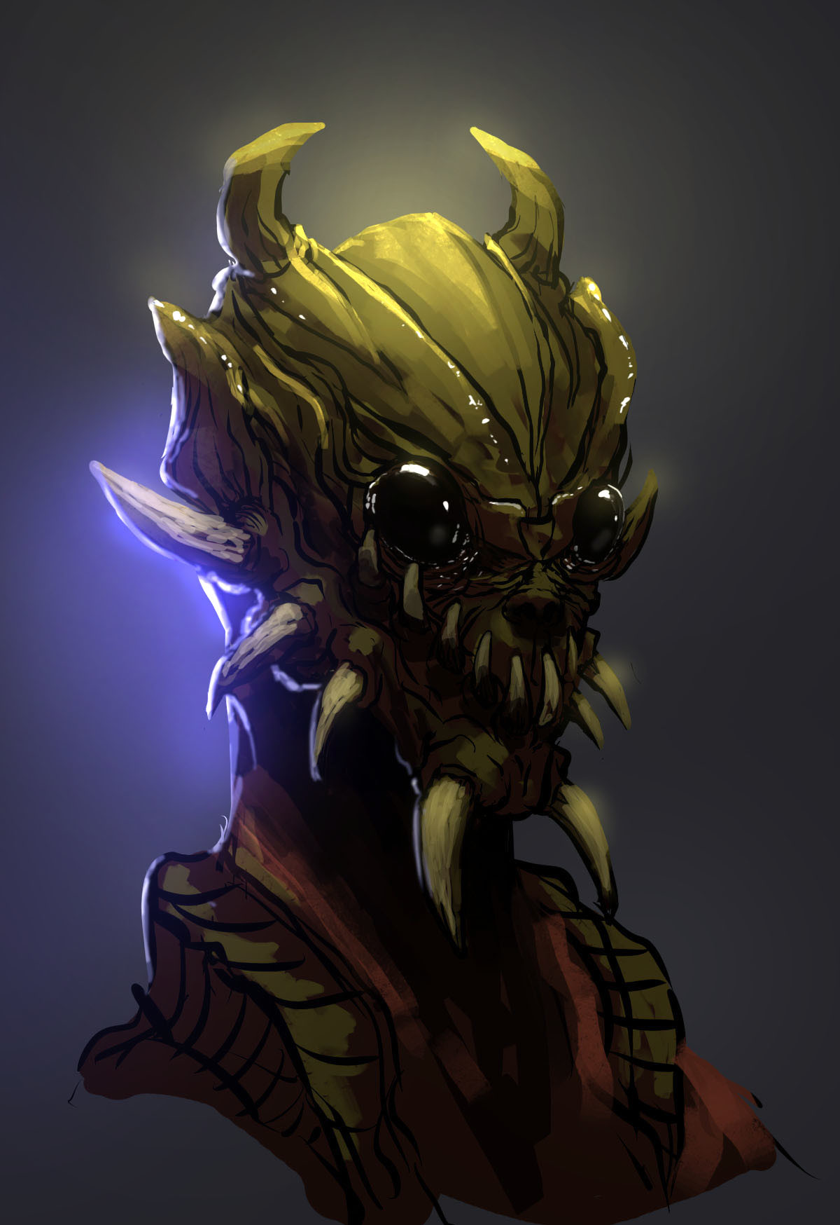 ArtStation - Alien pilot Head