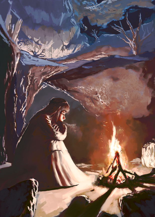 ArtStation - Morgen at a Bonfire