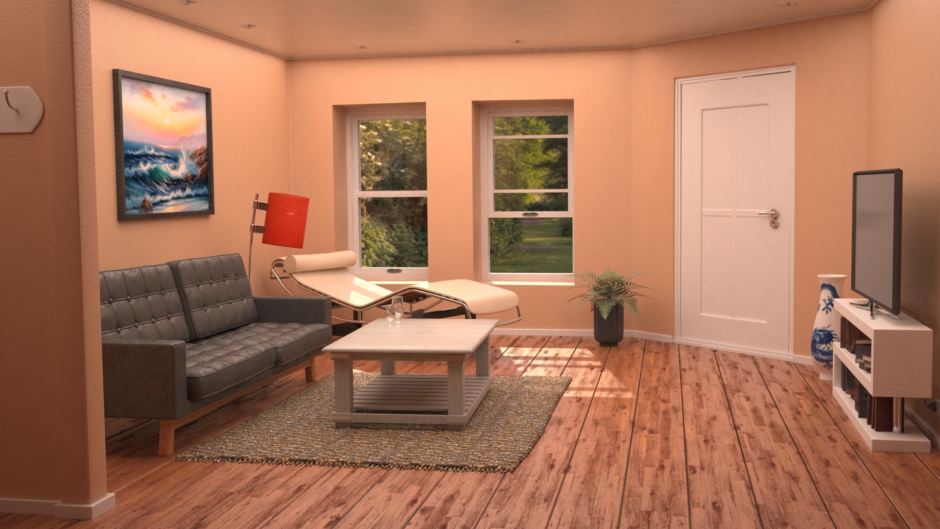 ArtStation - Apartment, Living Room