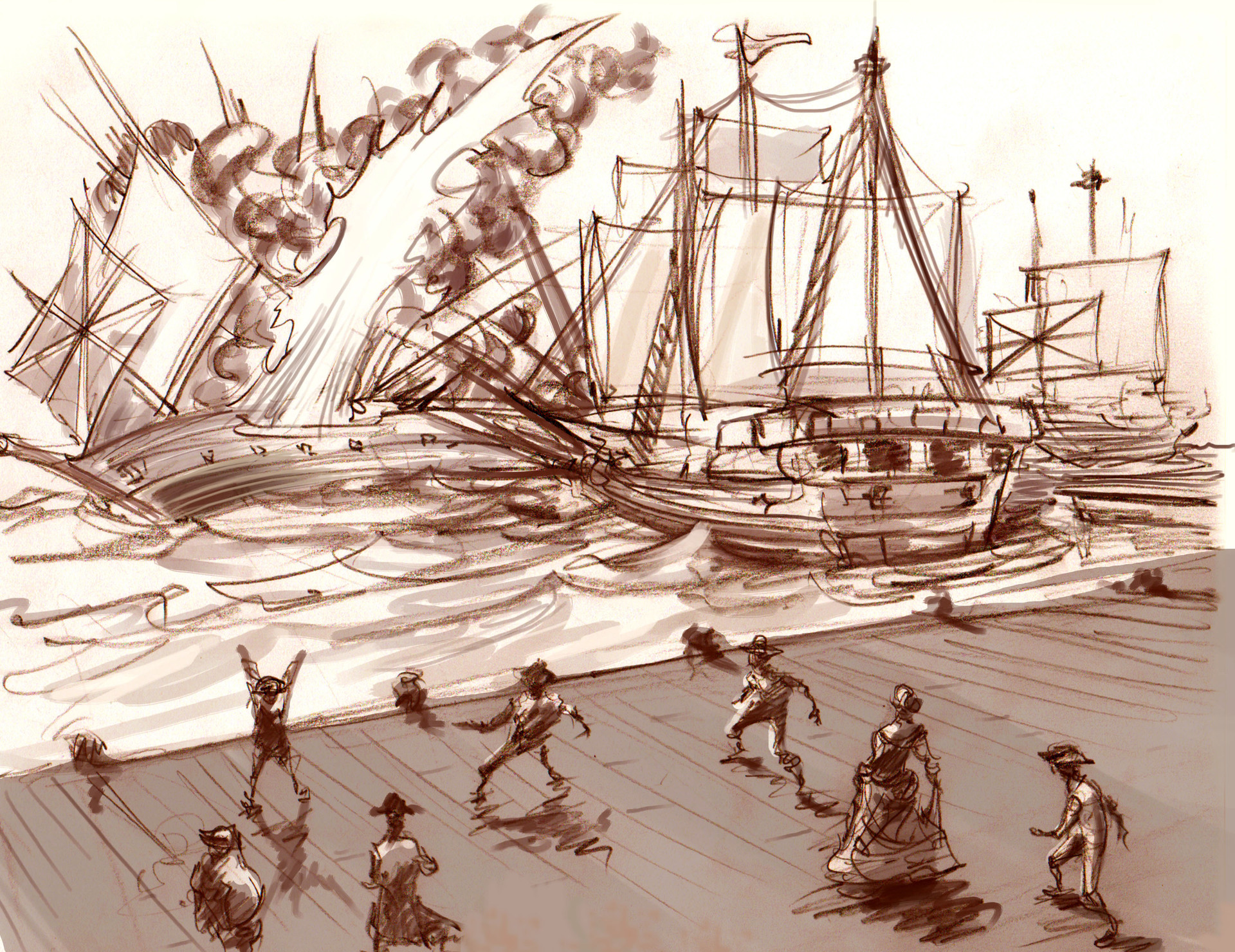 Wayne Arthur Murray - various panel shots, and concept designs, from ...