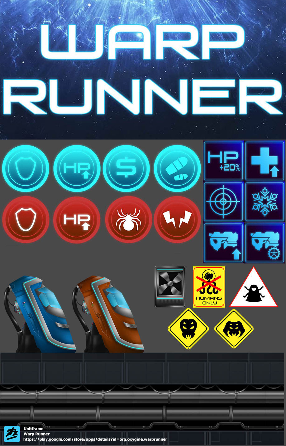 ArtStation - Objects for 2D mobile Runner Warp Runner