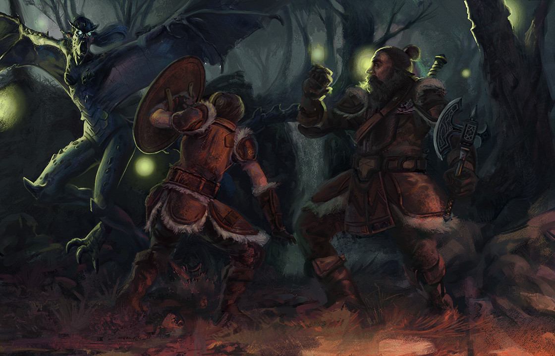 Roberto Gomes - Kyne's Challenge - Colored Illustrations