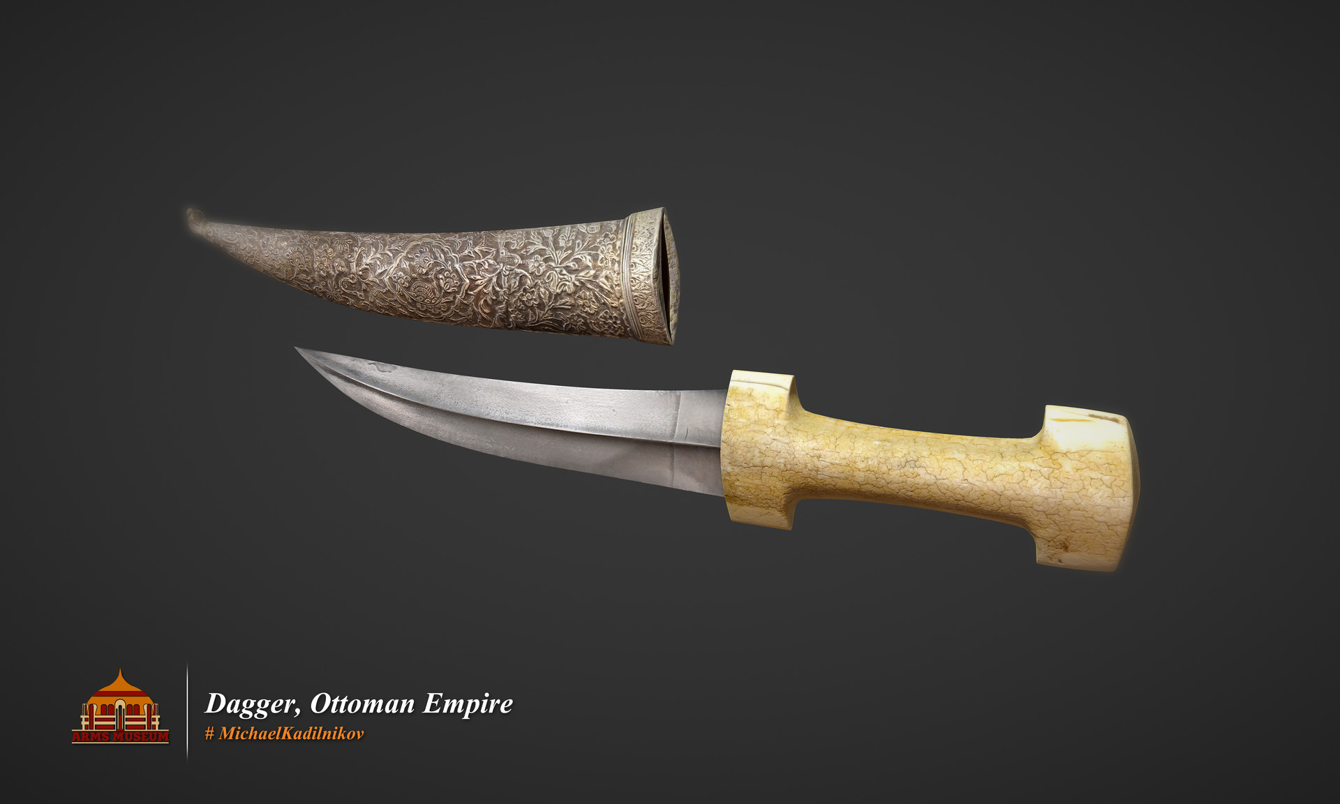 ArtStation - Dagger with Scabbard