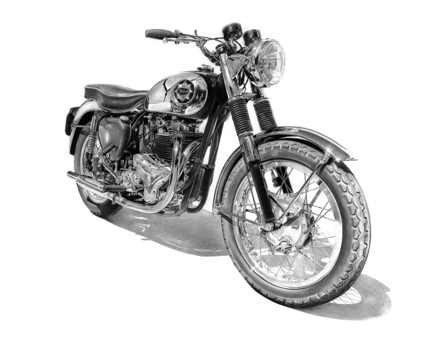 ArtStation - BSA Motorcycle