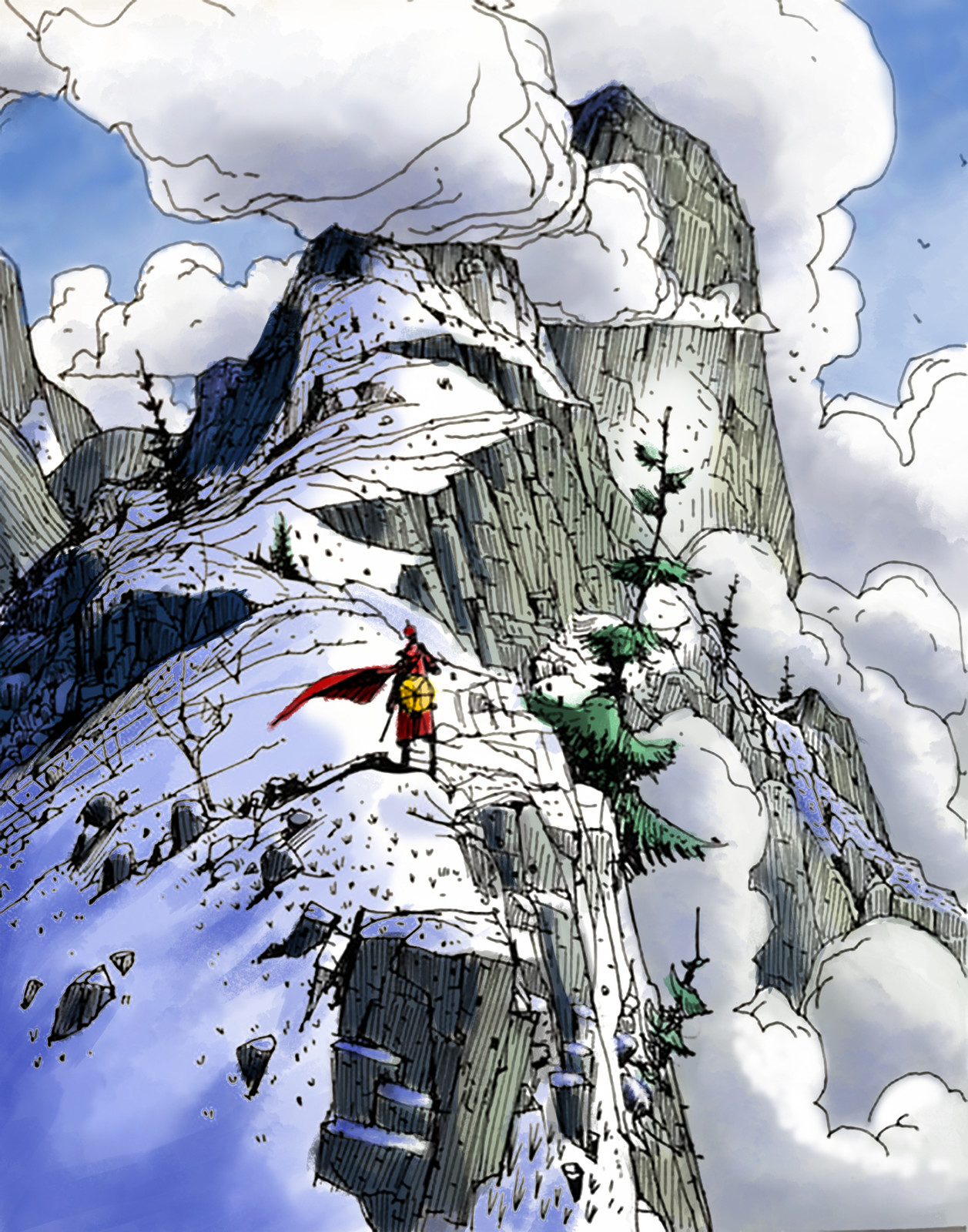 Brody Blanton - Mountain Scene Coloring