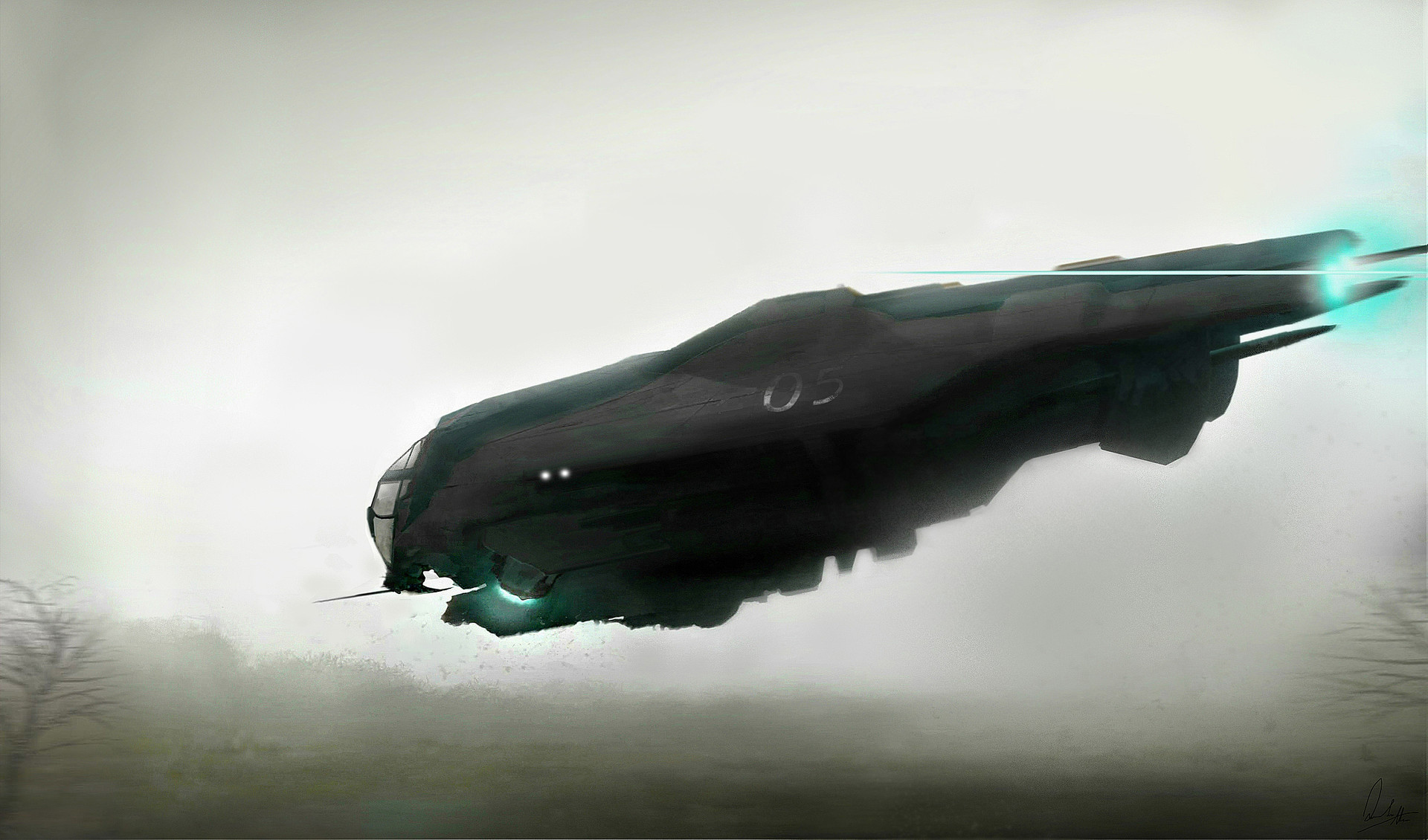 ArtStation - C-21 Cockroach (Concept Ship)