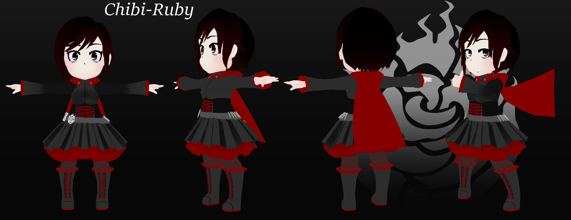 ArtStation - 3D Chibi Ruby Rose from RWBY, James Vaughn