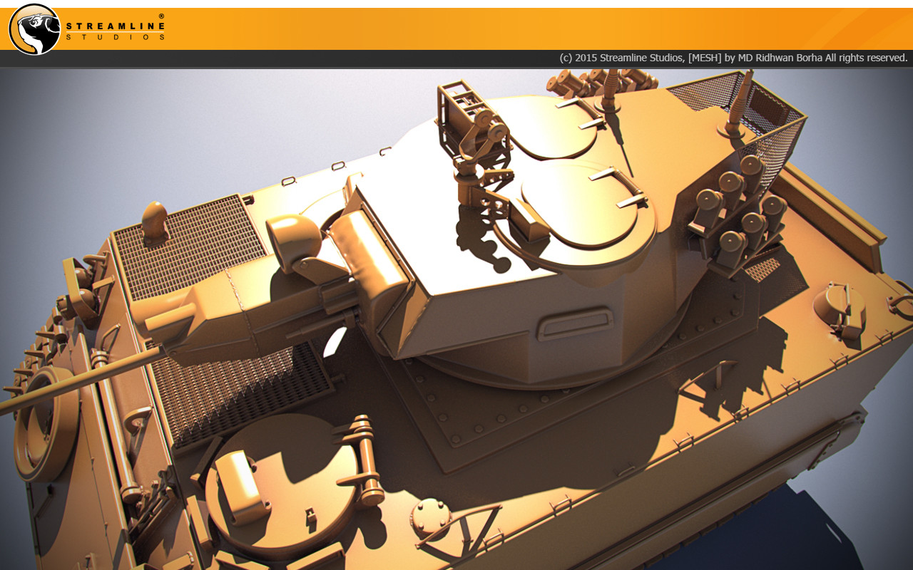 MD Ridhwan Borha - M113 Tank Hipoly - Armored Warfare Game