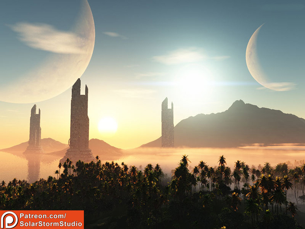 ArtStation - Binary Star System