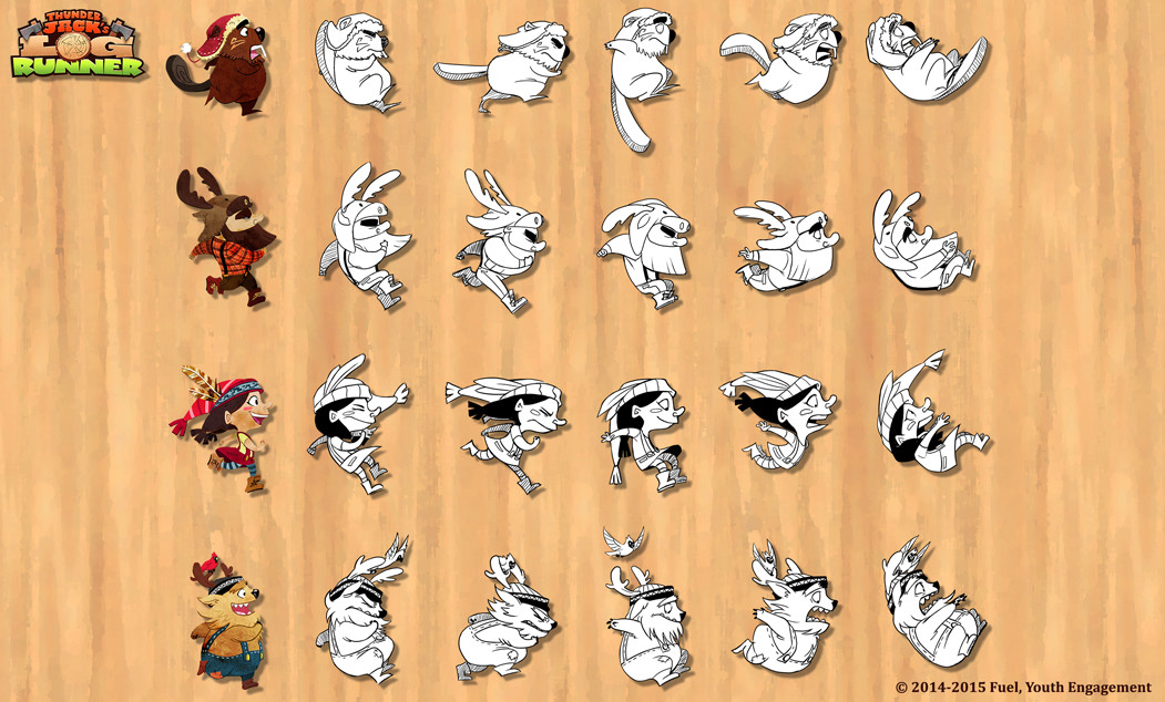 Laura Tryon - Thunderjack's Log Runner Poses