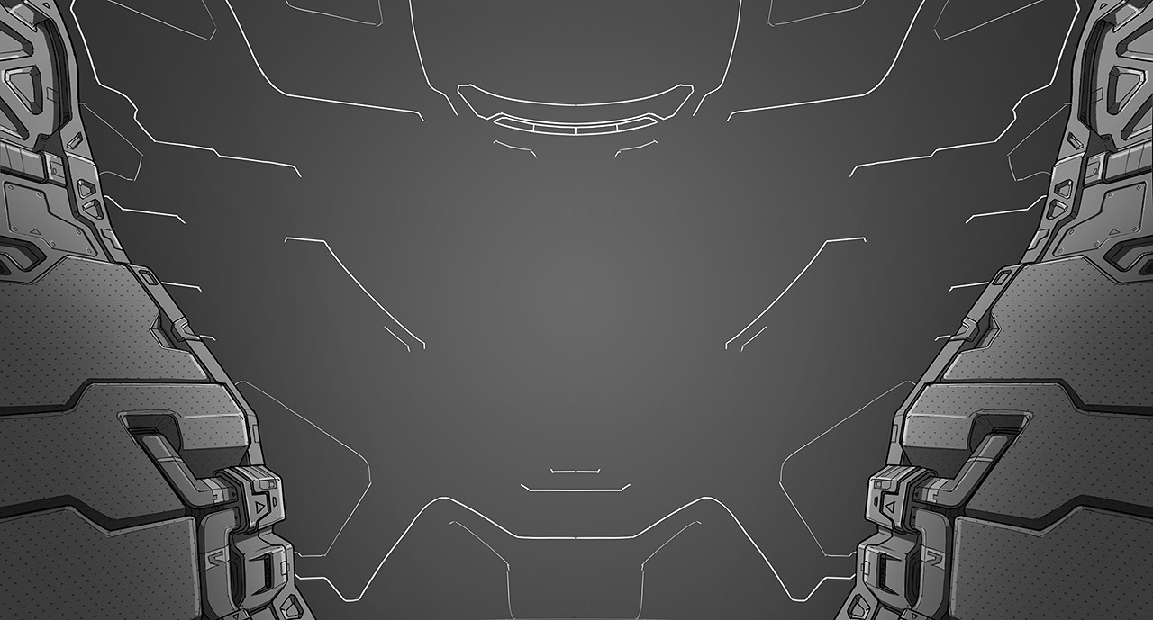ArtStation - Kelly-087 helmet interior concept / Halo 5