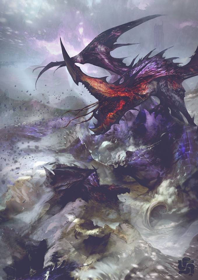 ArtStation - zombie dragon