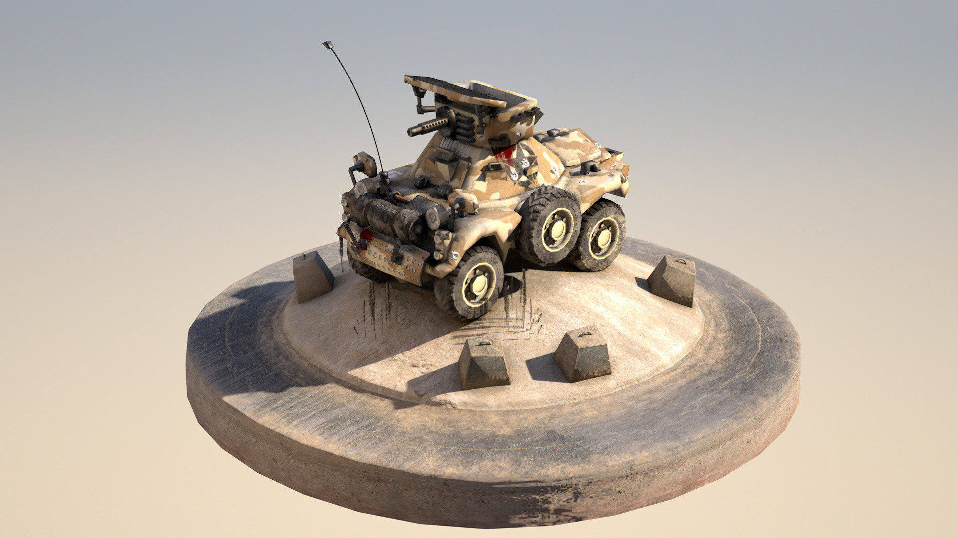 ArtStation - Ferret, armoured vehicle