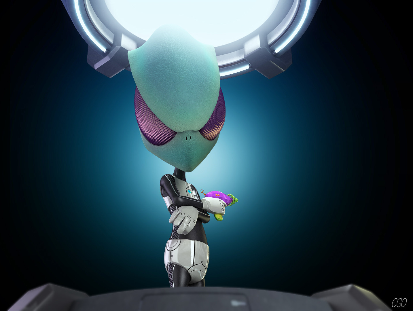 ArtStation - Tiny evil alien