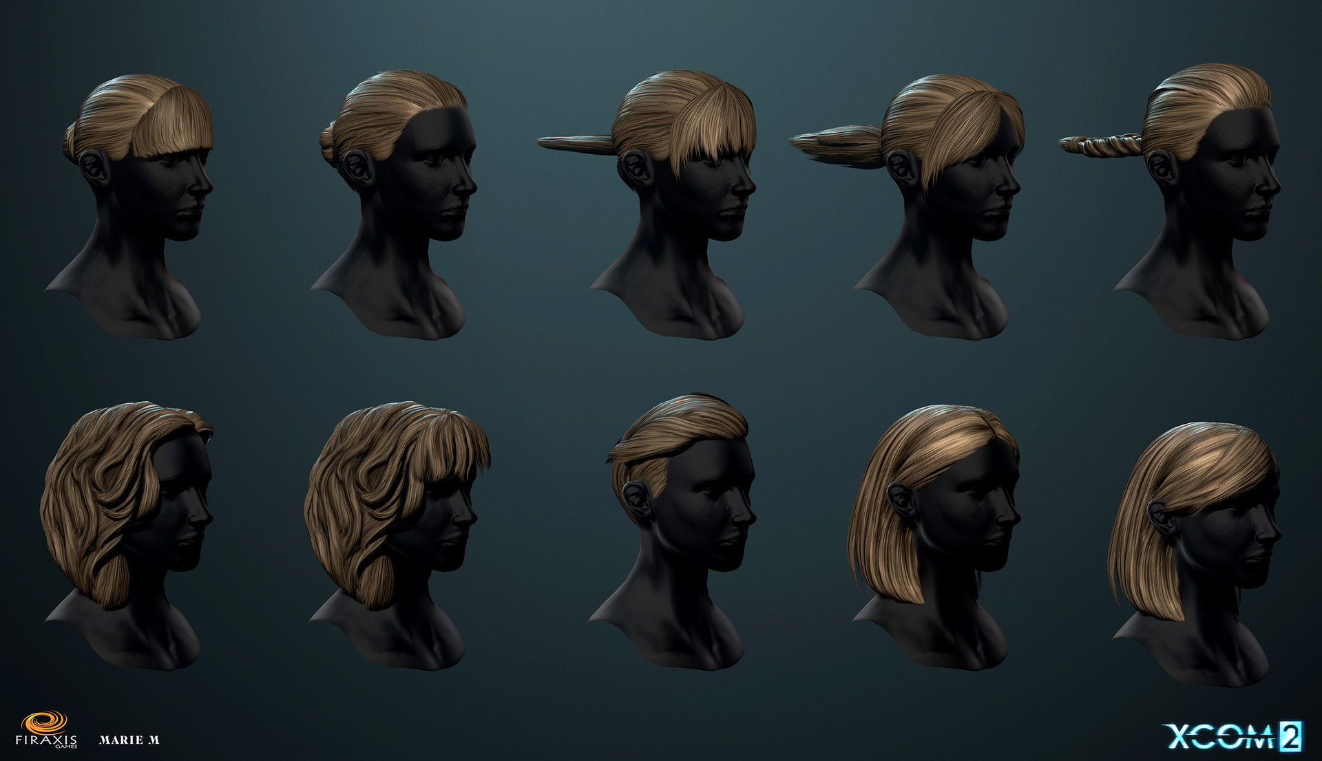 Marie-Michelle Pepin - XCOM2, Hair, Beards and Heads