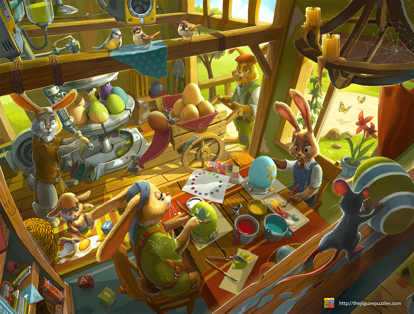 ArtStation - Easter Rabbit factory, Sergei Kolobanov